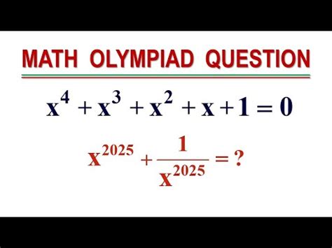 A Nice Algebra Problem Math Olympiad Questions YouTube