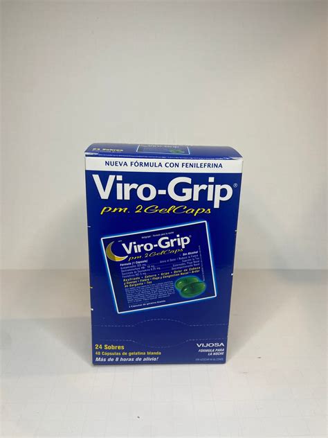 Viro Grip Pm 48 Gelcaps Latin Beauty Product Llc