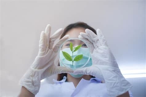 Vista De ángulo Bajo De Un Científico Haciendo Un Experimento