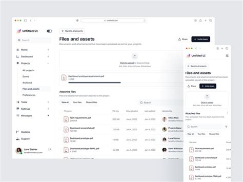File And Asset Management — Untitled Ui By Jordan Hughes® On Dribbble App Design Layout Asset