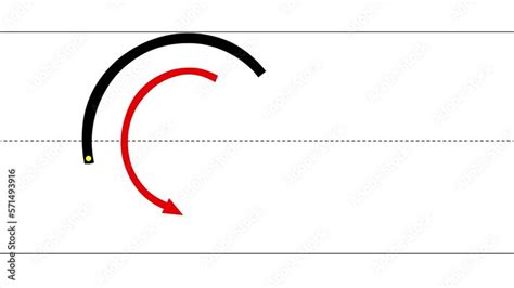 How To Write Uppercase And Lowercase Letter C Animated Tutorial For Learning Writing English