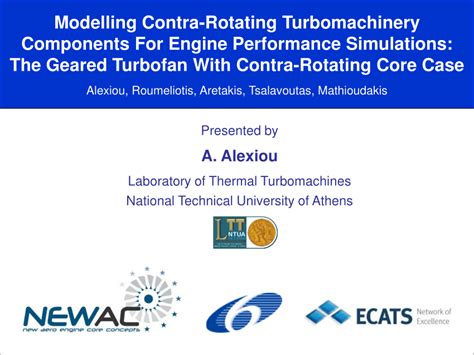 Pdf Modeling Contra Rotating Turbomachinery Components For Engine Performance Simulations The