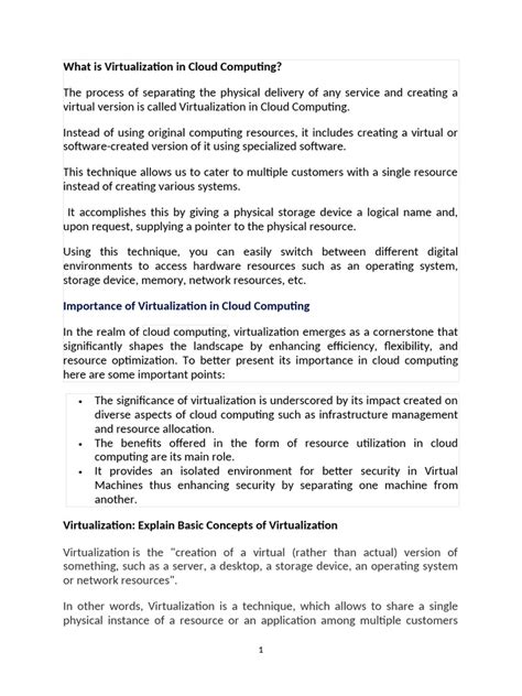 Module 3 Virtualization Its Types And Levels Pdf Virtualization