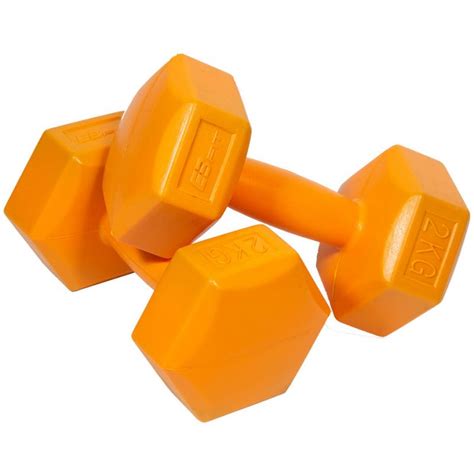 Комплект от 2 композитни гири EB Fit, 2 x 2 кг, Оранжев - eMAG.bg