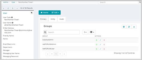 Set User Security NetForum Support