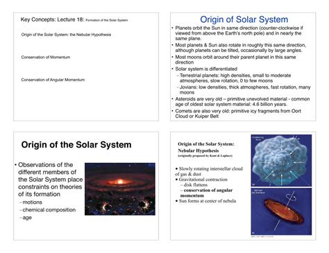 Pdf Formation Of The Solar System Origin Of Solar Systemjtteaching