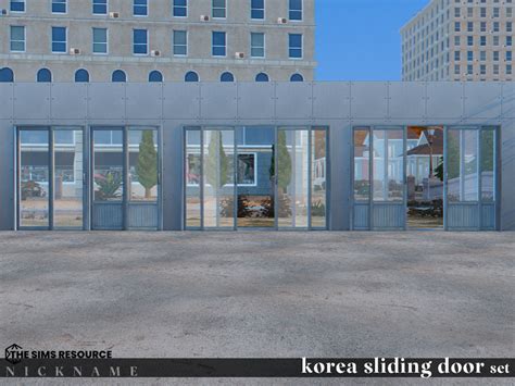 The Sims Resource Korea Sliding Door Set