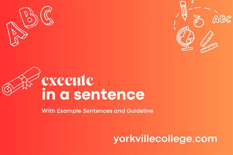 How To Use Execute In A Sentence Easy Examples