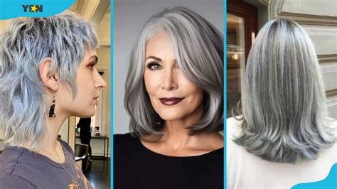 35 Best Low Maintenance Medium Length Layered Grey Hairstyles For A