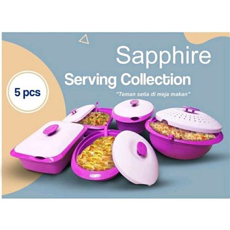 Jual PARASMANAN SAPPHIRE SERVING SET Free Bubble Wrap Shopee Indonesia