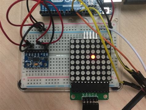 Visual Accelerometer Arduino Led Matrix Arduino Projects