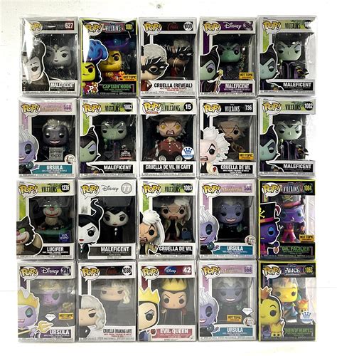 Lot 20 Funko Pop Disney Villains Figurines