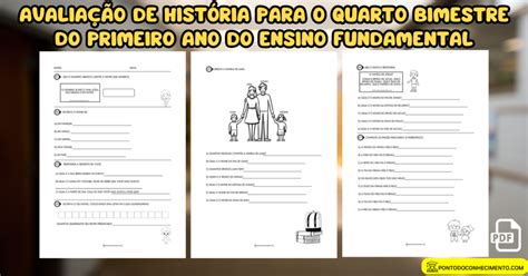 Arquivo De Prova Bimestral De História Para O Primeiro Ano Do Ensino