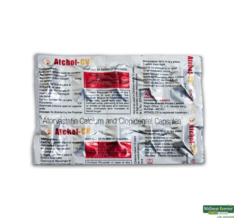 Buy Atchol Cv 10mg 10 Tablets Online At Best Prices Wellness Forever