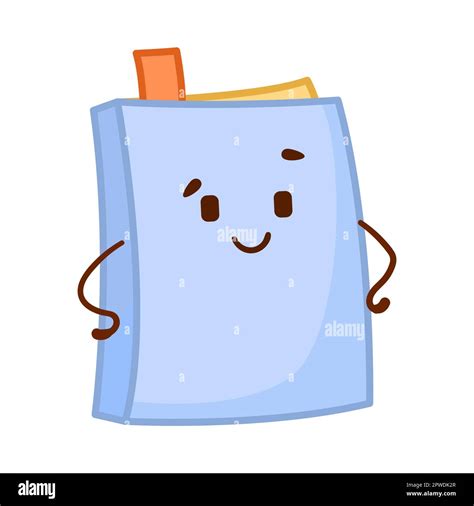 Blue Notebook Smiling Vector Illustration Stock Vector Image And Art Alamy