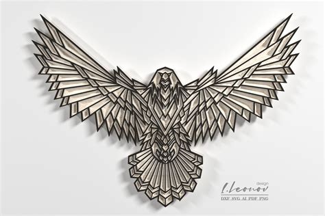 Eagle Laser Cut File Mandala DXF File DXF File 1102440 Laser
