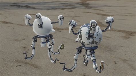 3d Model Fallout Mr Handy Robot Rig 3d Vr Ar Low Poly Cgtrader