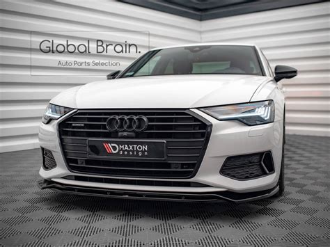 アウディ A6 C8 ベースグレード フロント リップ スポイラー V3 Maxton Global Brain