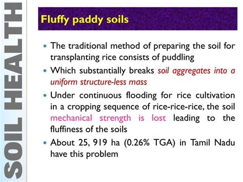 Soil Physical Constraints Slow Permeable Excessively Permeable Soils