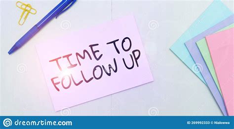 Conceptual Caption Time To Follow Up Business Overview Enquiry Of The