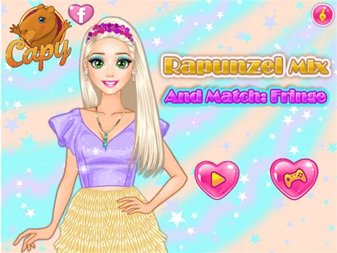 لعبة تلبيس ومكياج ربانزل الجديدة