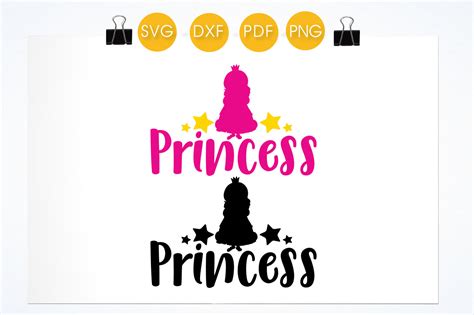 Princess Svg Png Eps Dxf Cut File By Prettycuttables Thehungryjpeg
