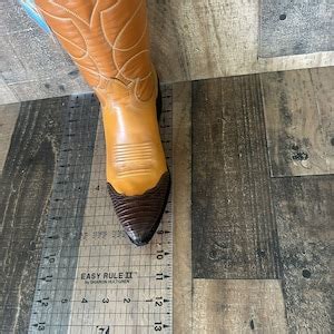 Tony Lama Vintage Lizard Wingtip Cowboy Boots Womens 4 5 C Etsy