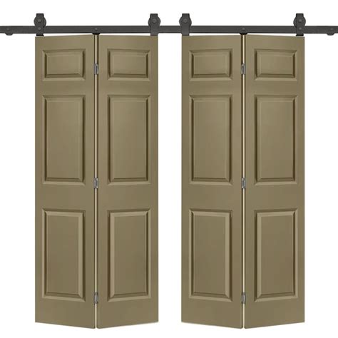 Calhome 72 In X 80 In Olive Green Prefinished Mirrorpanel Mdf Hollow