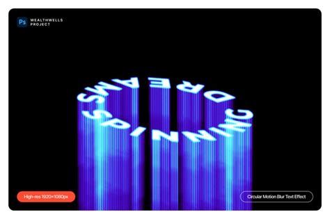 Circular Motion Blur Text Effect Scene Generators Ft Circular And Blur