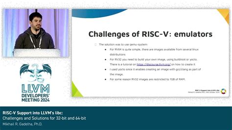 2024 Llvm Dev Mtg Risc V Support Into Llvms Libc Challenges And