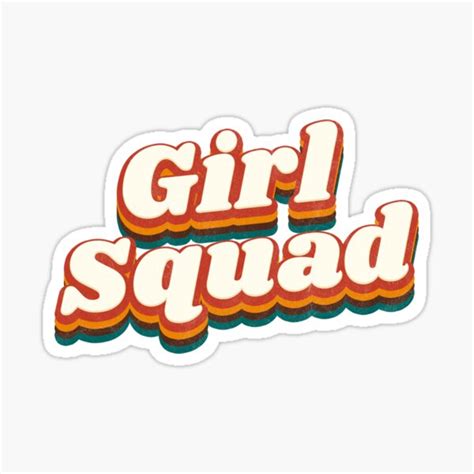 Girl Squad Sticker By Okihanashop Redbubble