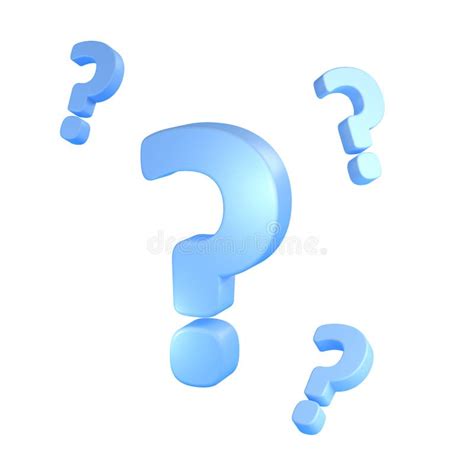 3 Signo De Interrogación Azul Realista Ilustración De Diseño Decorativo De Plantilla De Lujo