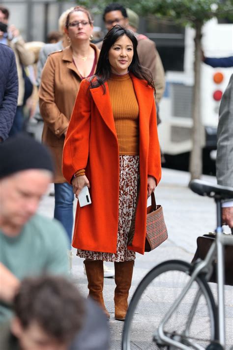 Constance Wu On The Set Of Lyle Lyle Crocodile In New York 09272021