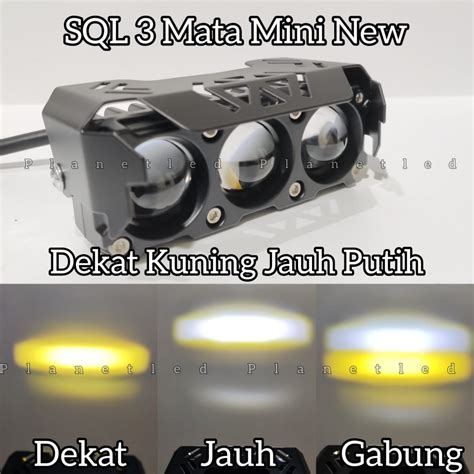 Mata Sql Led Shooting Light 3 Eyes Mini Premium Full Aluminum Super Bright Waterproof Shopee