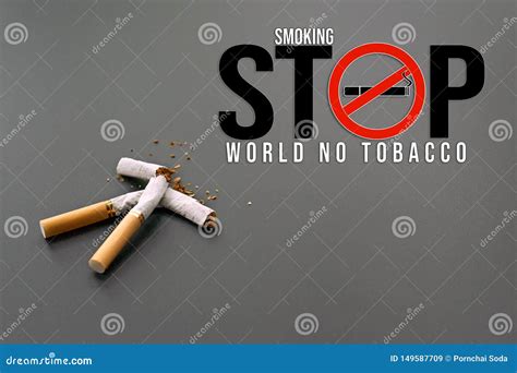 World No Tobacco Day May 31st No Smoking Day Stock Image Image Of
