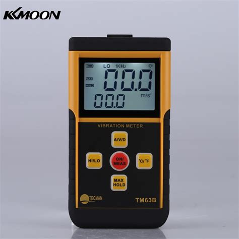 Portable Digital Vibrometer Vibration Analyzer Tester Temperature Meter With Lcd Backlight