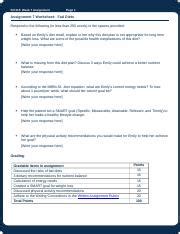 SCI115H Wk7 Assignment Worksheet Docx SCI115 Week 7 Assignment Page
