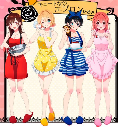 The Girls Of Kanojo Okarishimasu Come Out Naked In A Collaboration
