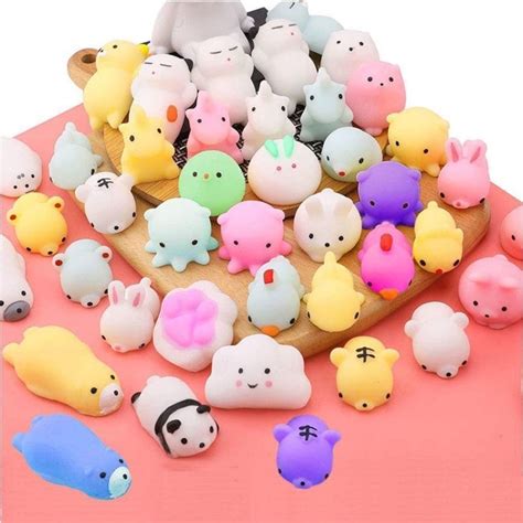 10 Pcs Mochi Squishy Toys Mochi Kawaii Squishies Toys Ts For Party