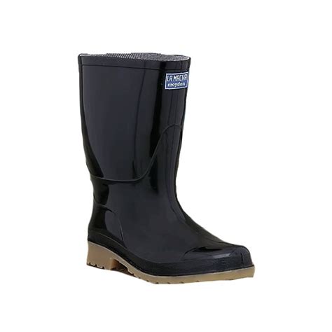 Bota Croydon Macha Baja Negra Almacen Del Ingeniero