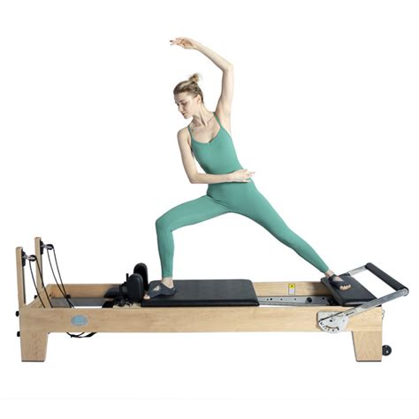 Commercial Maple Pilates Reformer Bed Blacktoolots
