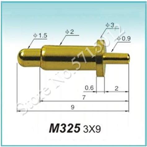 Pcs Spring Loaded Pogo Pin Connector Cylindrical Probe Battery Thimble Signal Contact Pin