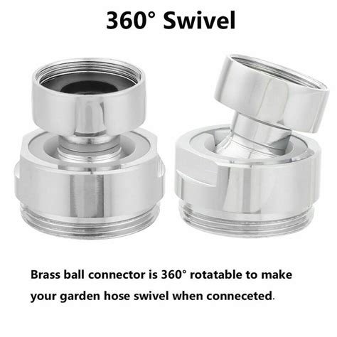 360 도 조절 가능한 수도꼭지 커넥터 에어레이터 어댑터 수도꼭지 어댑터 주방 싱크대 및 욕실 싱크대용 탭 에어레이터