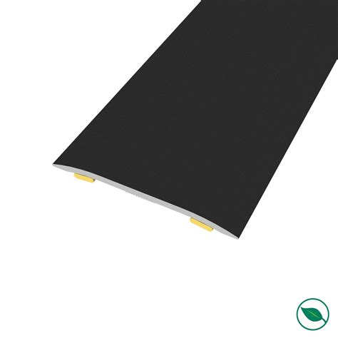 Barre De Seuil Adhésive Même Niveau Aluminium Coloris 20 Noir Long 90
