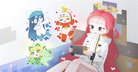 ブルーアーカイブ 게임하는 유즈 Ssaltteokのイラスト Pixiv