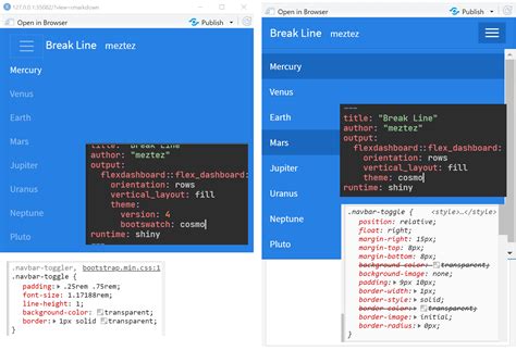 Navbar Toggle Is Left Aligned With Bootstrap Issue Rstudio