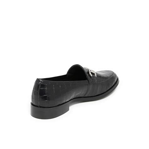 Mocassin Ilyane Noir Croco Andre André