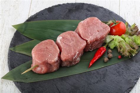Premium Photo Raw Pork Fillet Mignon