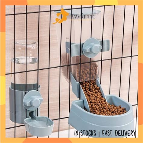Local Stocks Petdogcatrabbit Hanging Food Water Dispenser Bowl