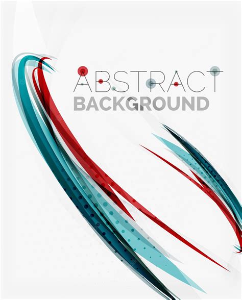 Premium Vector Fresh Blue And Red Wave Line